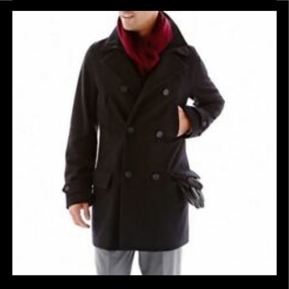 jf j.ferrar | Jackets & Coats | Nwtjf Jferrar Mens Wool Bland Pea Coat ...